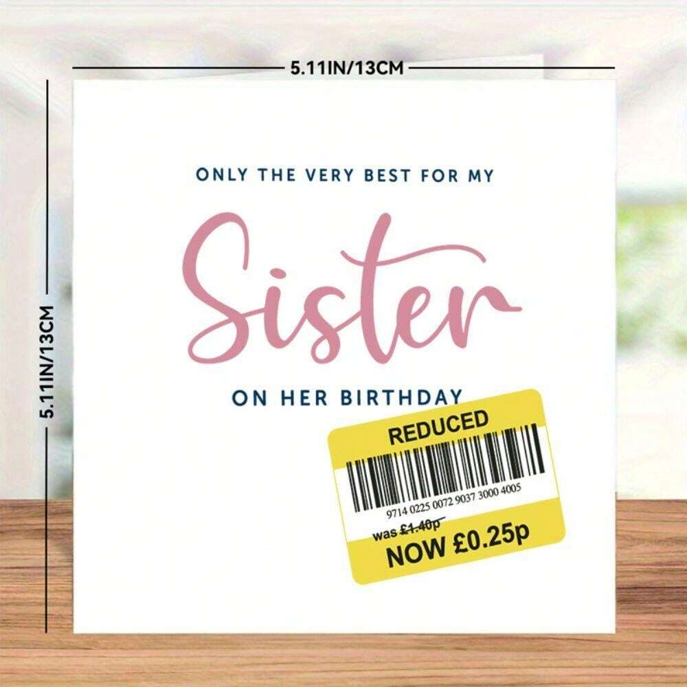 Birthday Card For Sister | Funny Birthday Card | Sister Funny Card ...