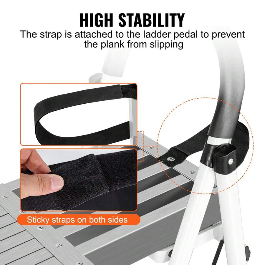 VEVOR Telescoping Aluminum Work Plank, 9-15 Feet 500lbs Capacity, 12.5 ...