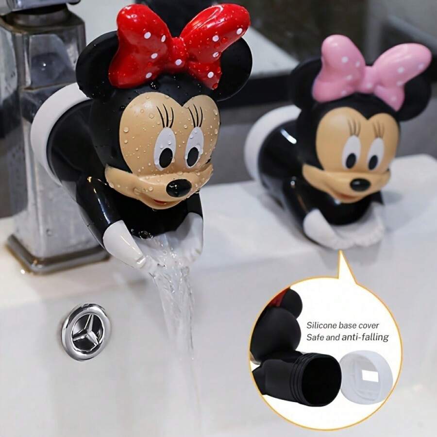 Mickey, Minnie & Stitch Silicone Faucet Extender - Water-Saving Hand ...