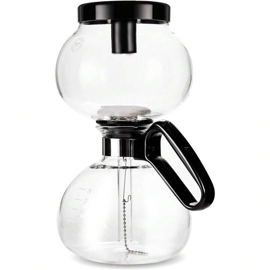 8-Cup Stovetop Siphon Coffee Maker, 24 Oz Vacuum Brew, Heat-Resistant ...