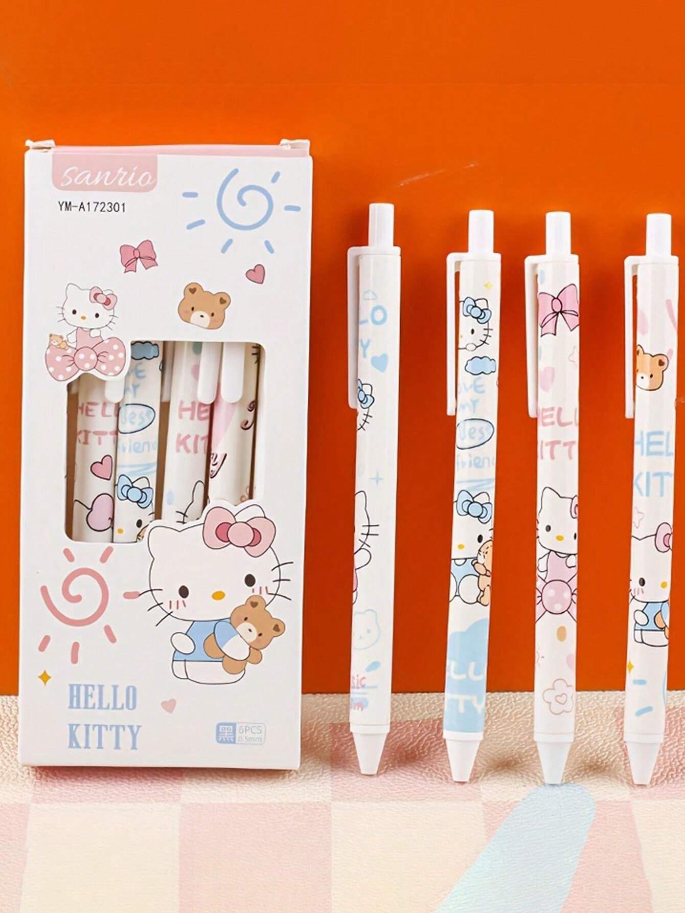 Sanrio Hello Kitty Gel Ink Rollerball Pens Smooth Writing Quick Dry ...