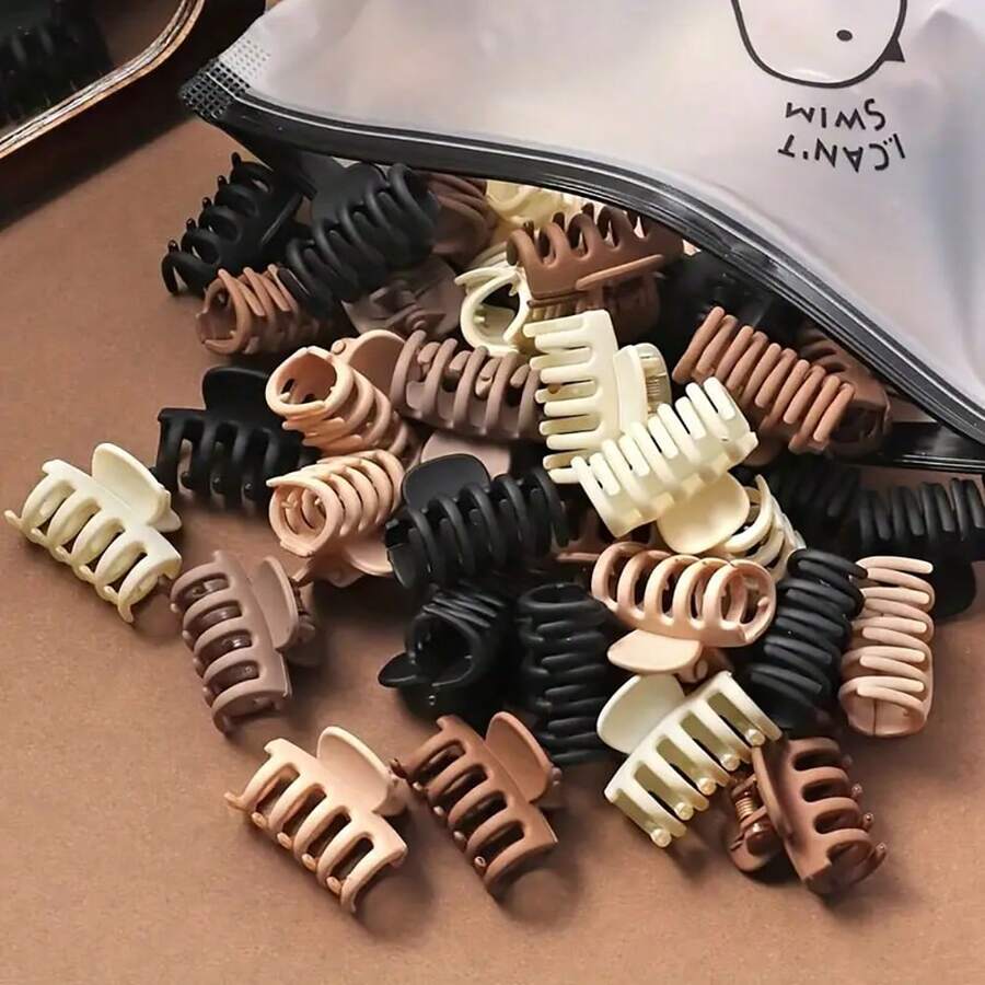 30pcs Dark-Toned Dragon Bone Mini Hair Clips, Suitable For Girls And ...