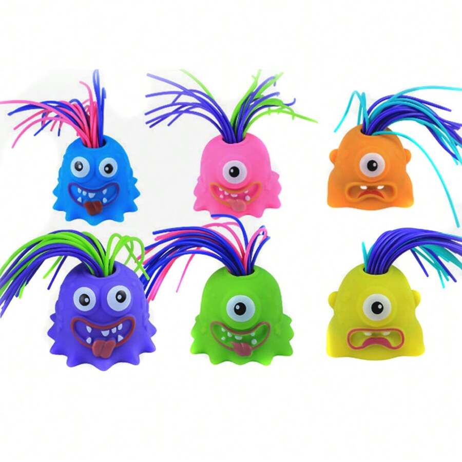 Fun Hair Pulling Fidget Screaming Monster Toys, Stress Relief And ...