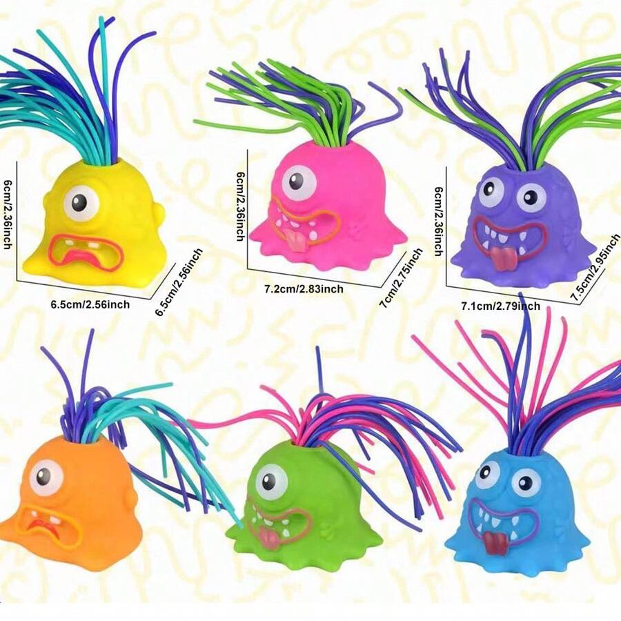 Fun Hair Pulling Fidget Screaming Monster Toys, Stress Relief And ...