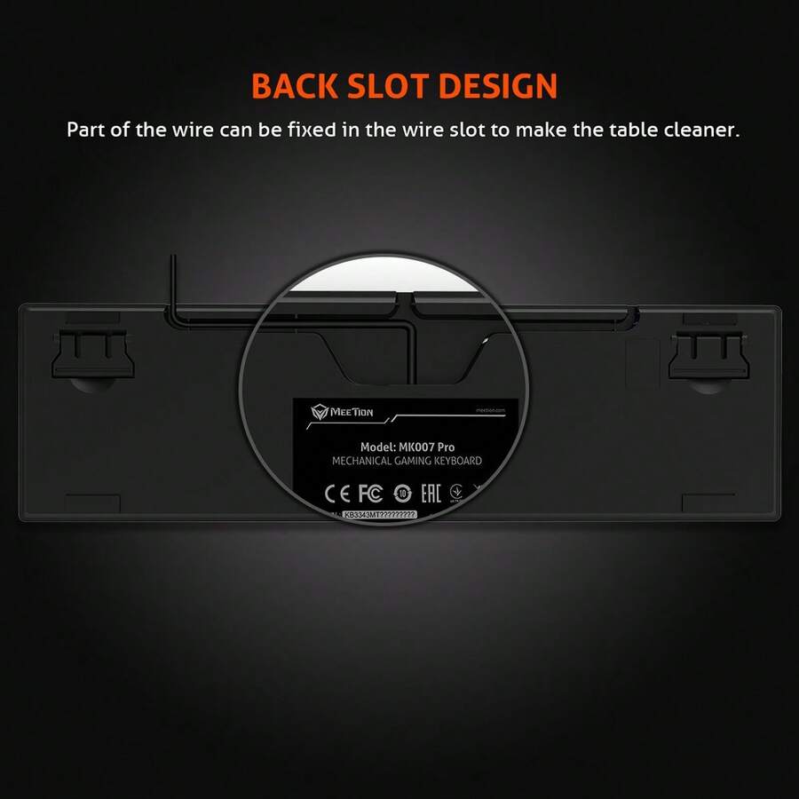 104-Key Gaming Keyboard, Full-Size Mechanical Keyboard, Blue Switches ...