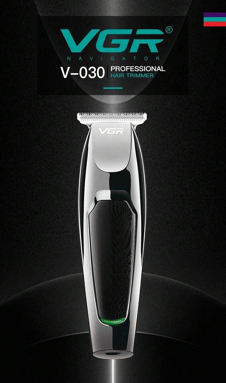 VGRヘアカットマシン コードレスヘアクリップ プロフェッショナル 充電式 電動ヘアトリマー 男性用 V-030-ブラック ボックス付き | SHEIN JAPAN