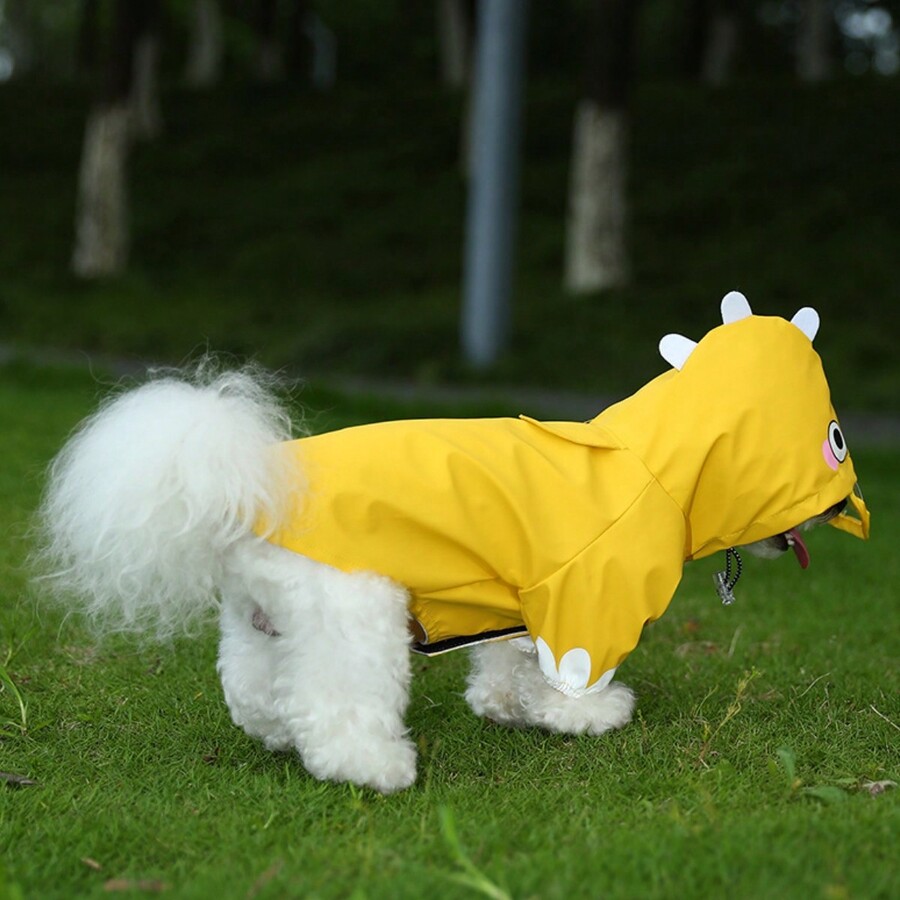 Pet Raincoat Bichon Teddy Corgi Cat Cute Waterproof Raincoat Dinosaur ...