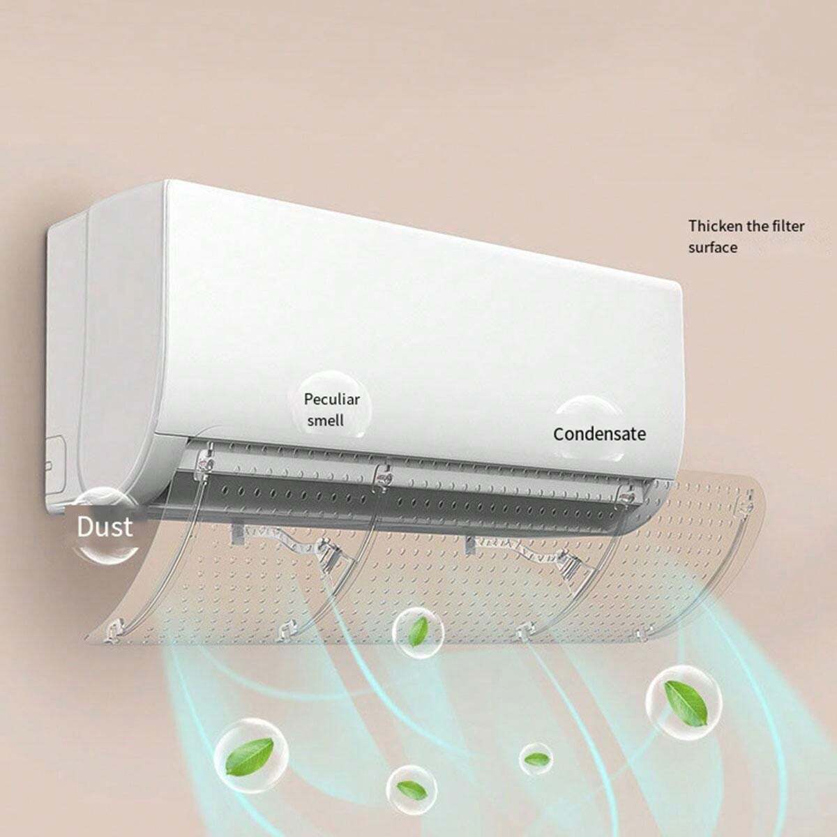 1PC Classic Split Air Conditioner Deflector, Without Punching For Wall ...