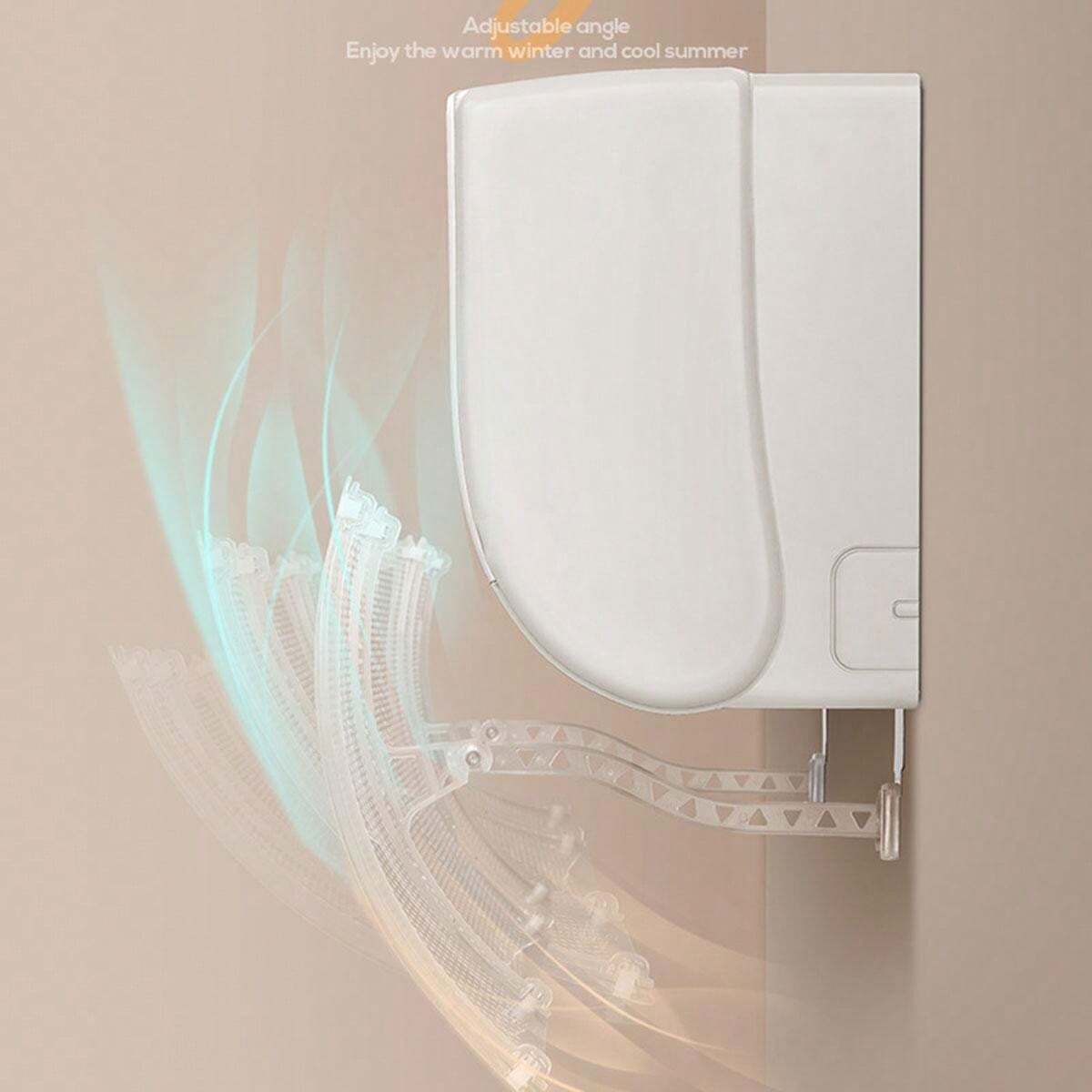 1PC Classic Split Air Conditioner Deflector, Without Punching For Wall ...