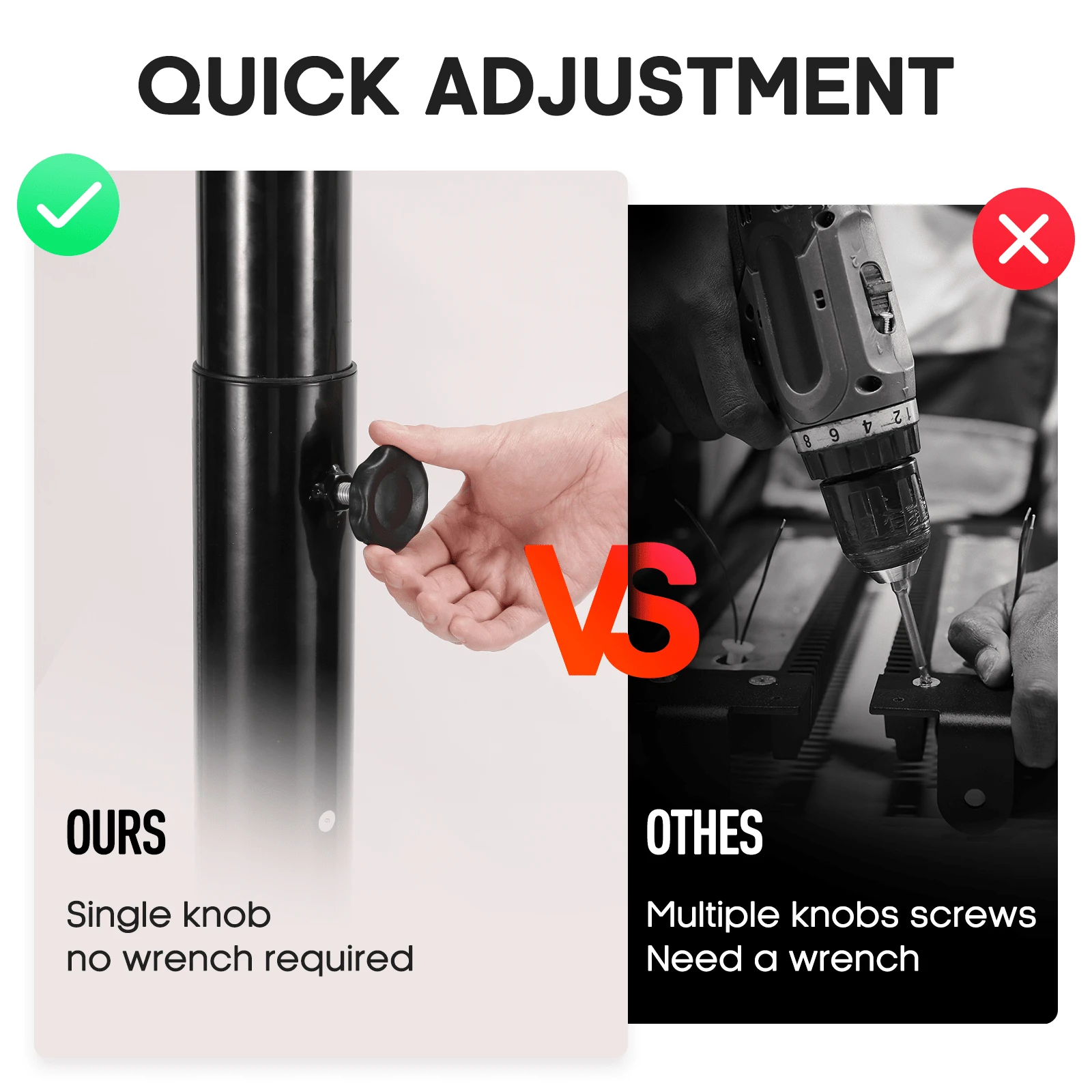 Basketball Hoop Outdoor 6.56ft-10ft Adjustable Basketball Goal Portable ...