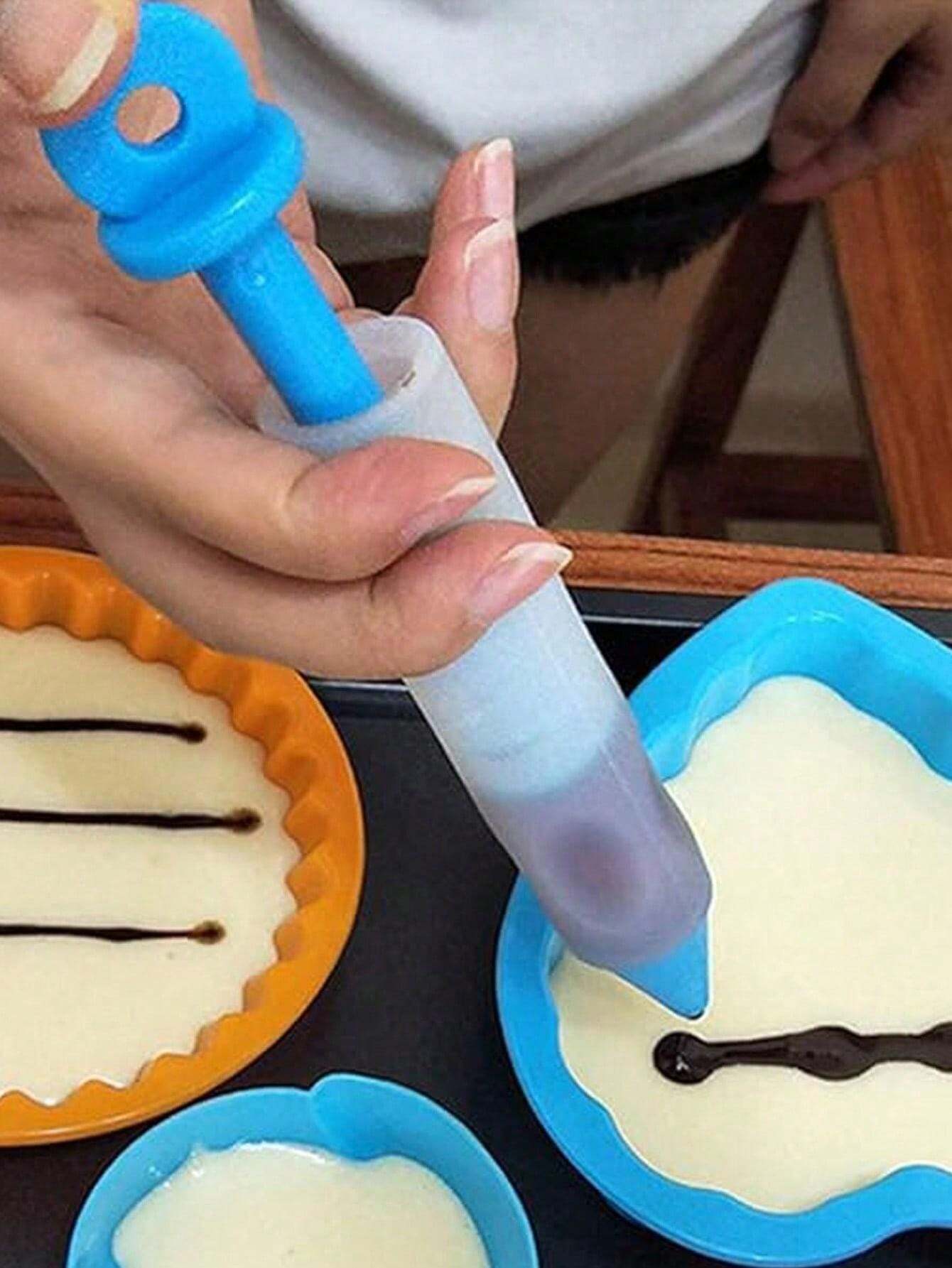 1pc Combo / Silicone Piping Pen, Chocolate Sauce Cream Gun, DIY Cake ...