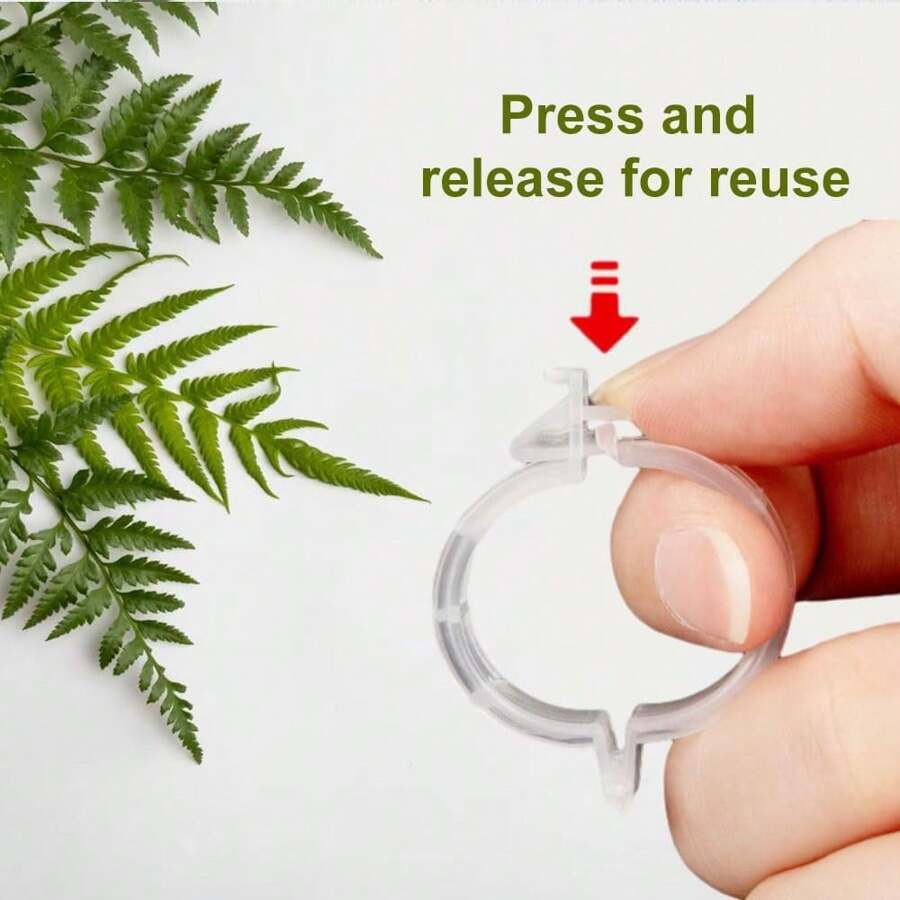 100pcs Reusable Plastic Plant Clips, Garden Plant Support Clips For ...