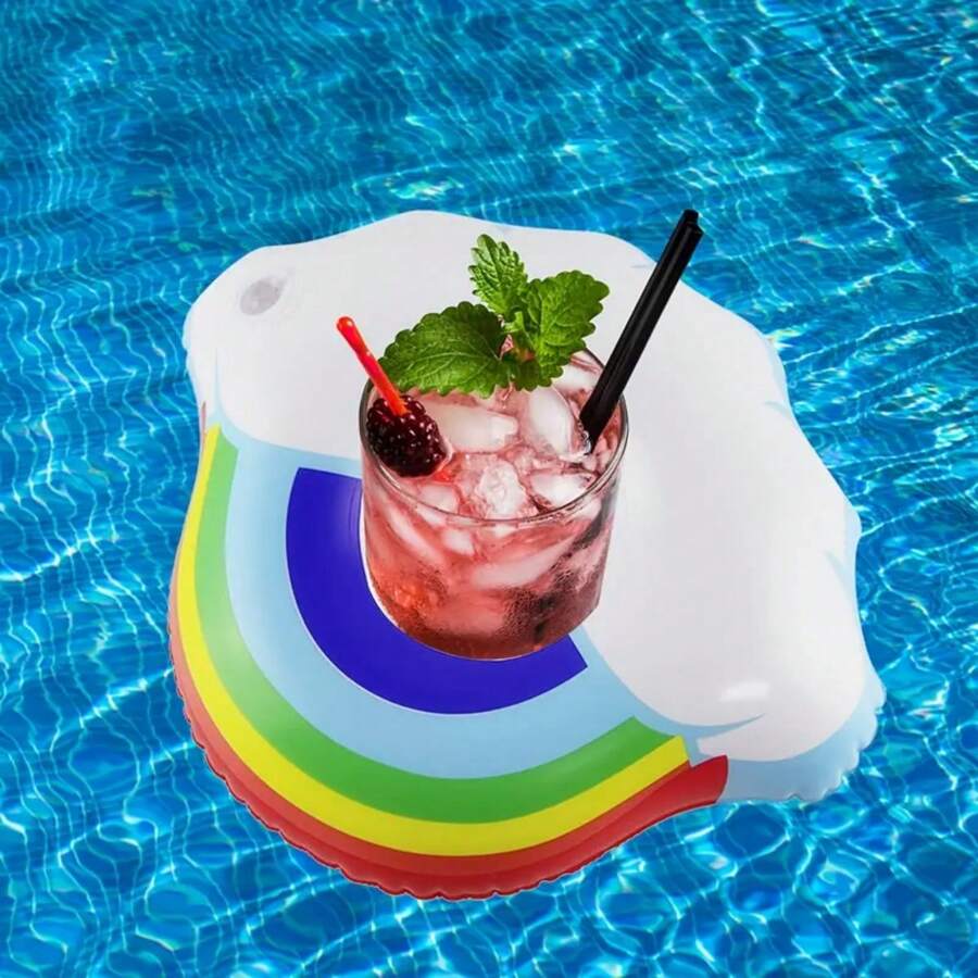 1pc Floating Inflatable Cup Holders Beverage Coasters, Inflatable ...
