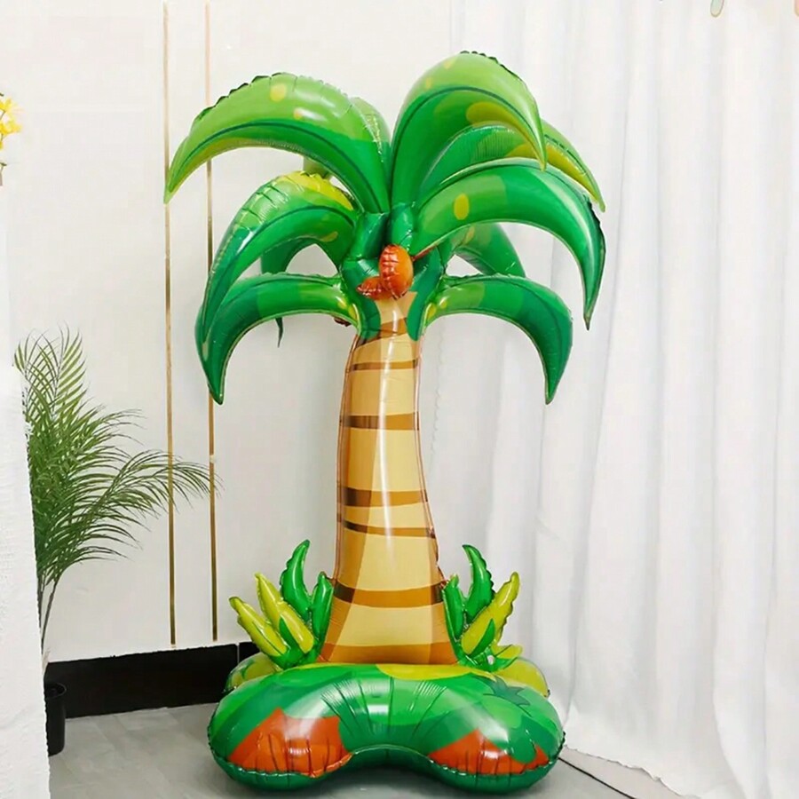 130 * 90cm Hawaii Coconut Theme Aluminum Film Balloon Coconut Juice ...