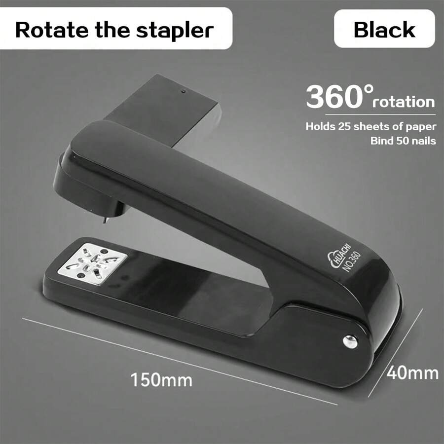 1 Pc Rotatable Stapler Multi-Function Student 12 Staple Staple Stapler ...