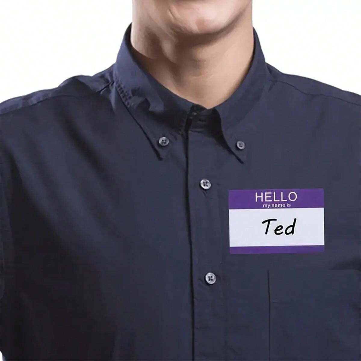 120pcs Hello My Name Is Stickers - Self-Adhesive Name Tag Labels, Paper ...