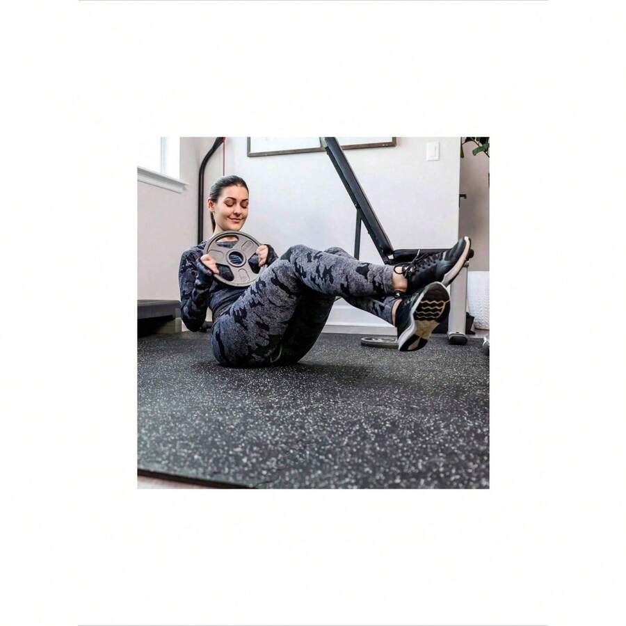 0.56 Inch Thick Exercise Equipment Mats, 6 Tiles EVA Foam Mats With ...