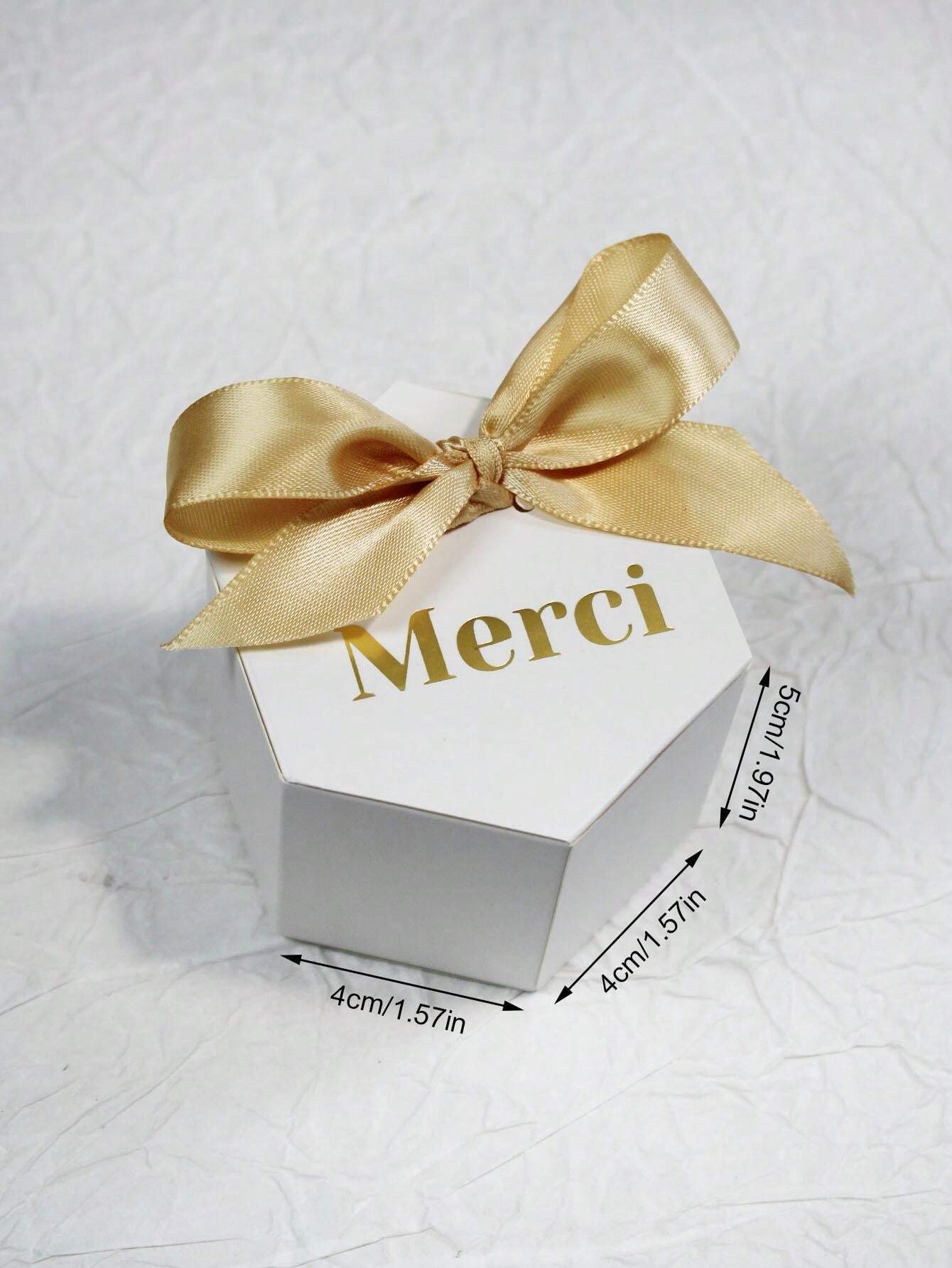 10pcs Chic Marble Design Mini Gift Boxes With 'Merci' In Gold Script ...