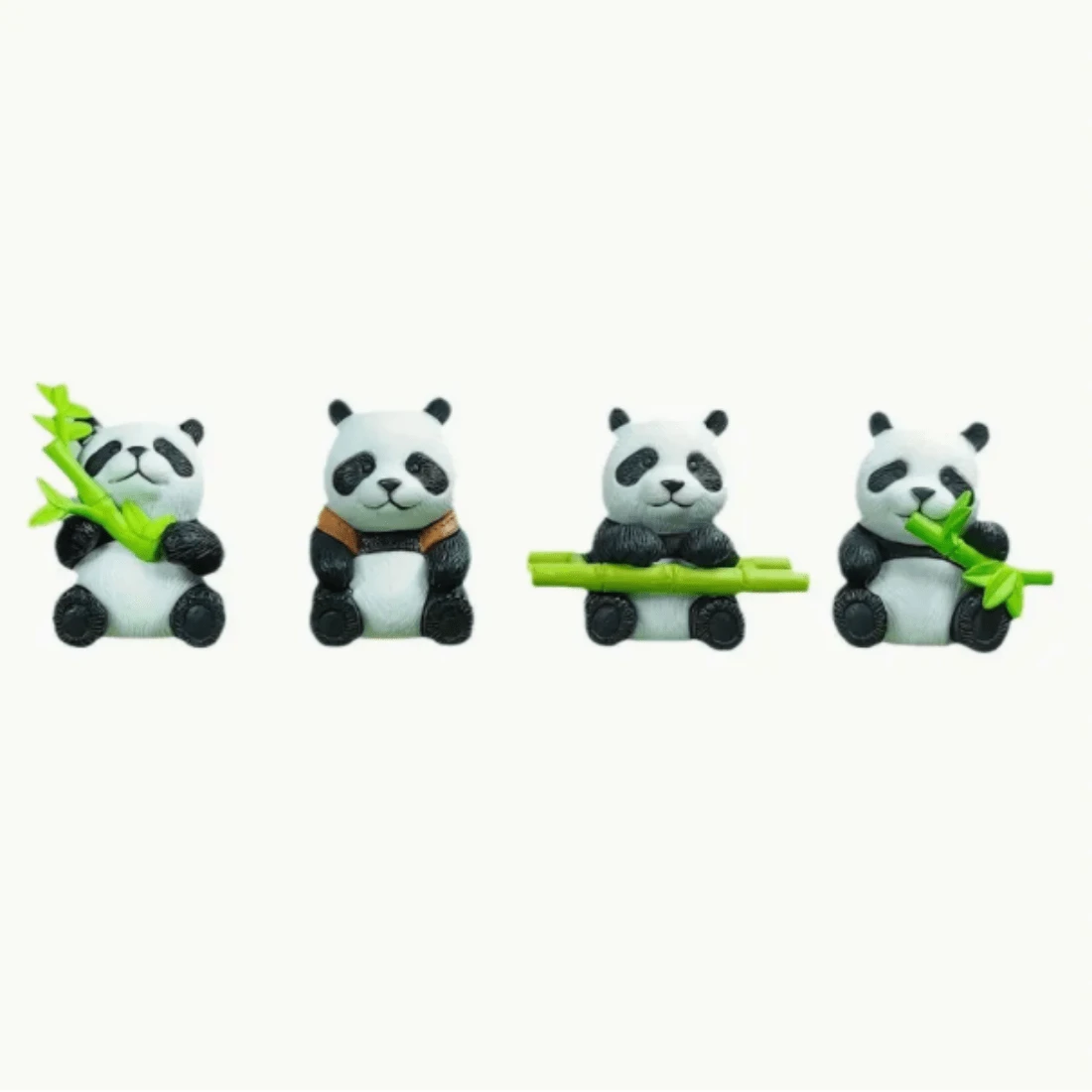Panda Miniature Figurines - Party Favor Collectible Resin Panda Dolls ...