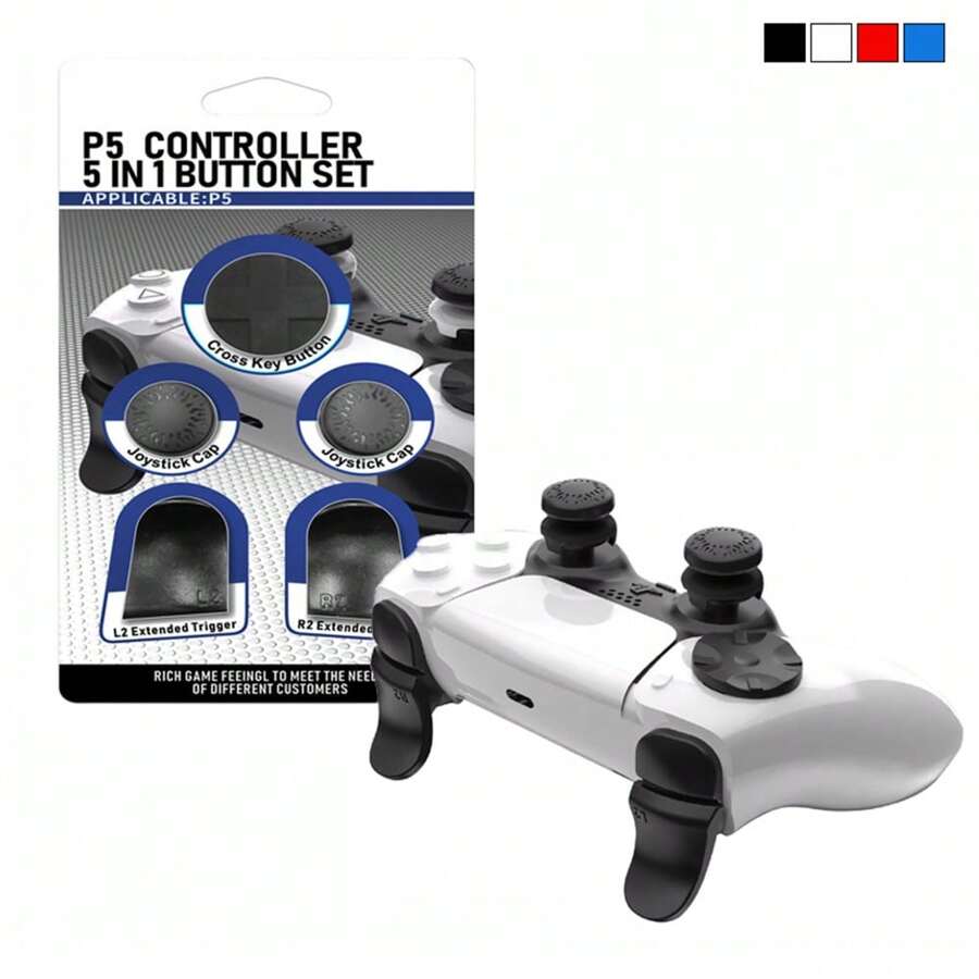 TOPWOLF TOPWOLF 5 In 1 Button Kit For PS5 Controller L2 R2 FPS Button ...
