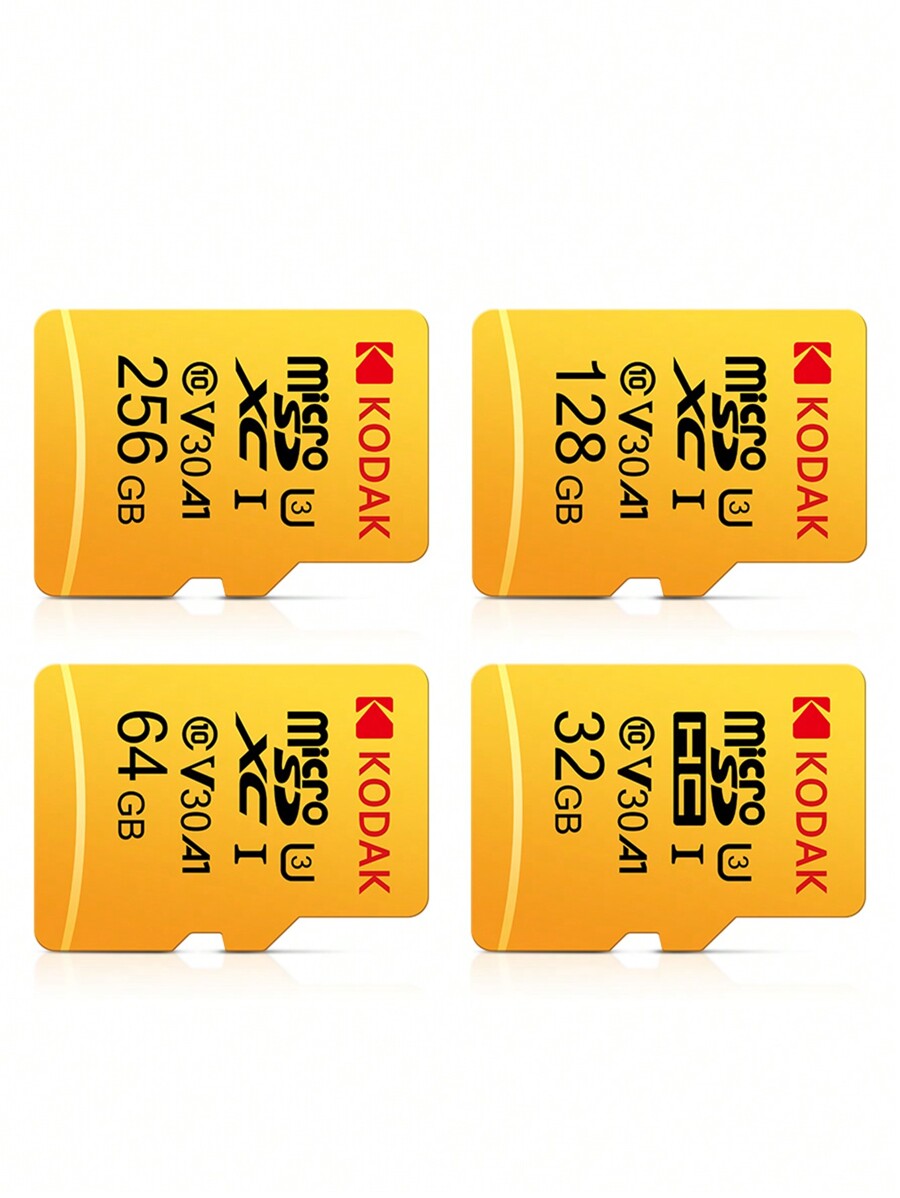 Cartão Micro SD Amarelo de Alta Velocidade, Classe U3 Classe 10, Cartão ...
