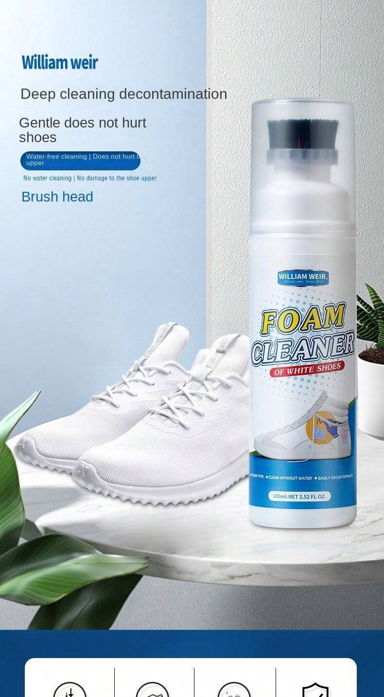White Shoe Cleaning Agent With Dual Effects For Whitening, Yellowing ...