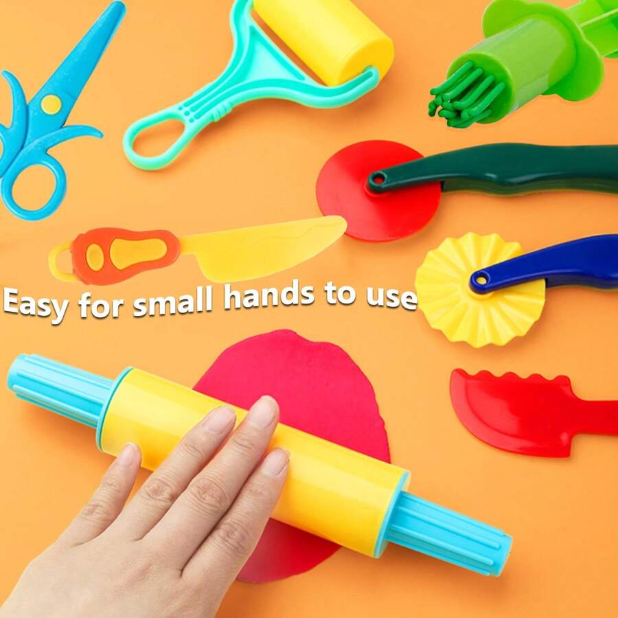 20pcs Children Playdough Tools Set, Assorted Shaped Playdoh Cutters ...