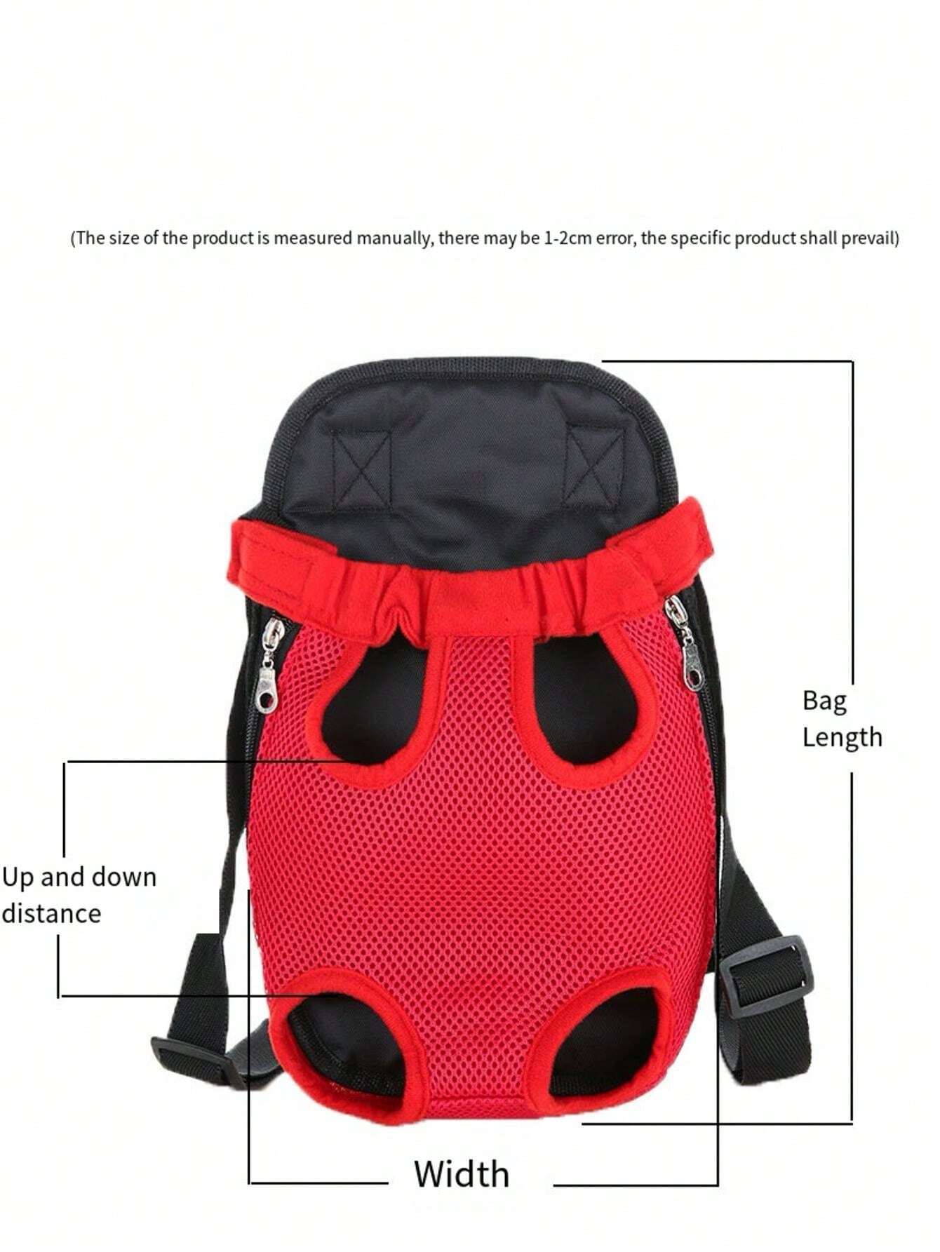 Pet Backpack For Dogs And Cats, Breathable Mesh Portable Shoulder Bag ...