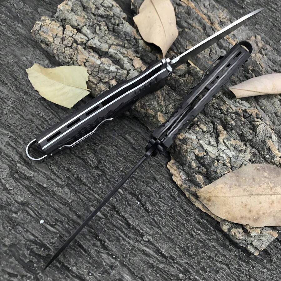 Outdoor Pocket Folding Knife D2 Steel Camping Knife Tactical Knife Anti ...