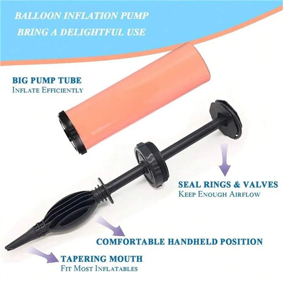 2pcs Two-Way Manual Balloon Pump, Random Colors, Handheld Air Pump ...