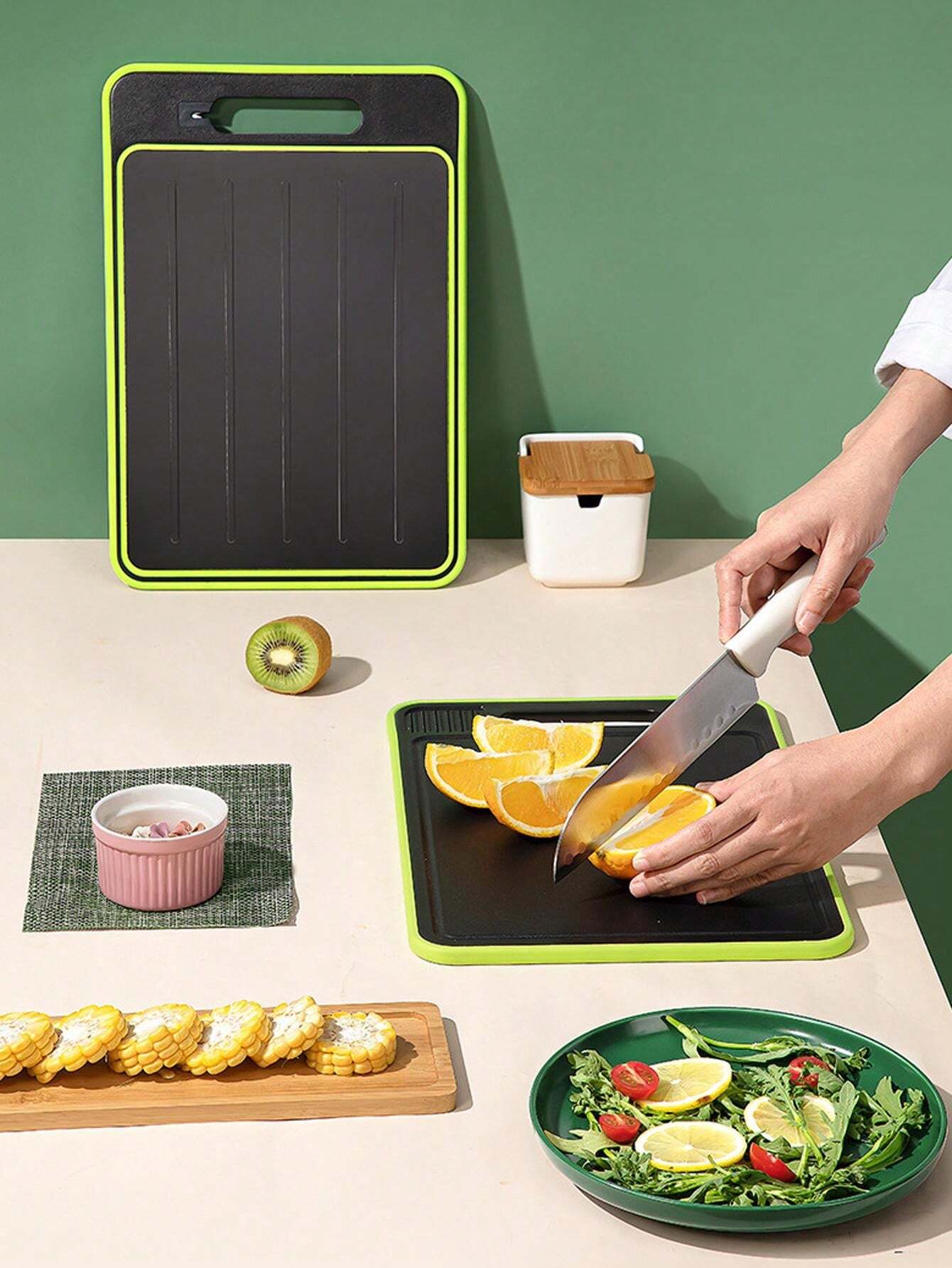 1pc, Chopping Board, Fast Defrost Tray, Double-Sided Cutting Board ...