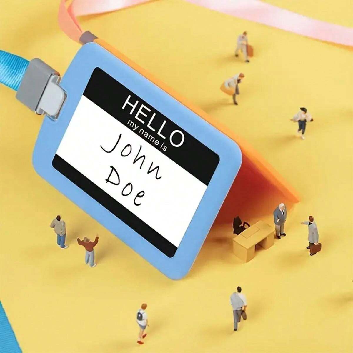 120pcs Hello My Name Is Stickers - Self-Adhesive Name Tag Labels, Paper ...