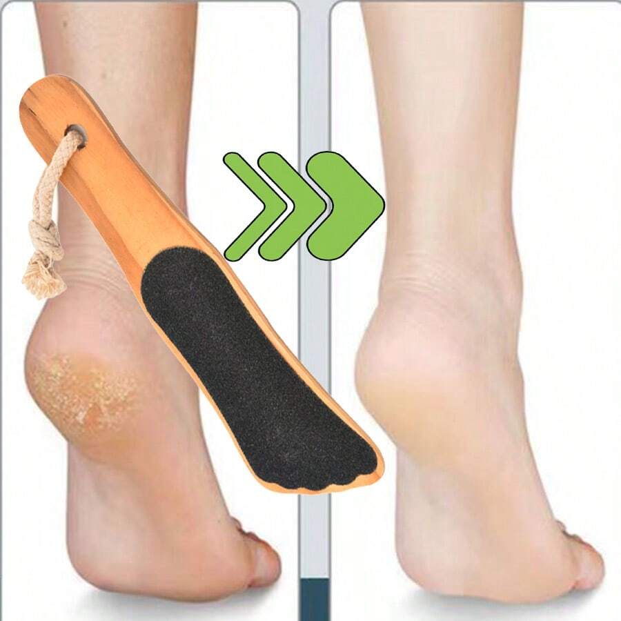 Wooden Foot File With Sandpaper, Foot Callus Remover, Double Sided ...