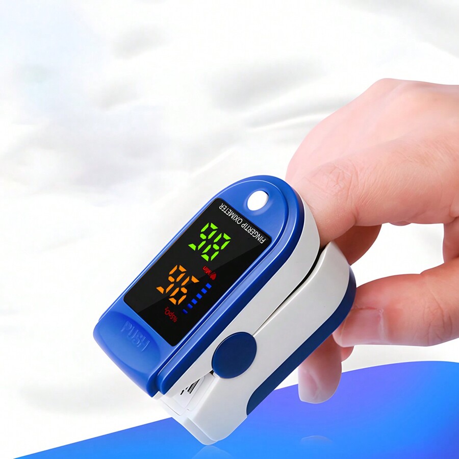 Portable Fingertip Pulse Oximeter Blood Oxygen Saturation Monitor Finger Oximeter Oxygen ...