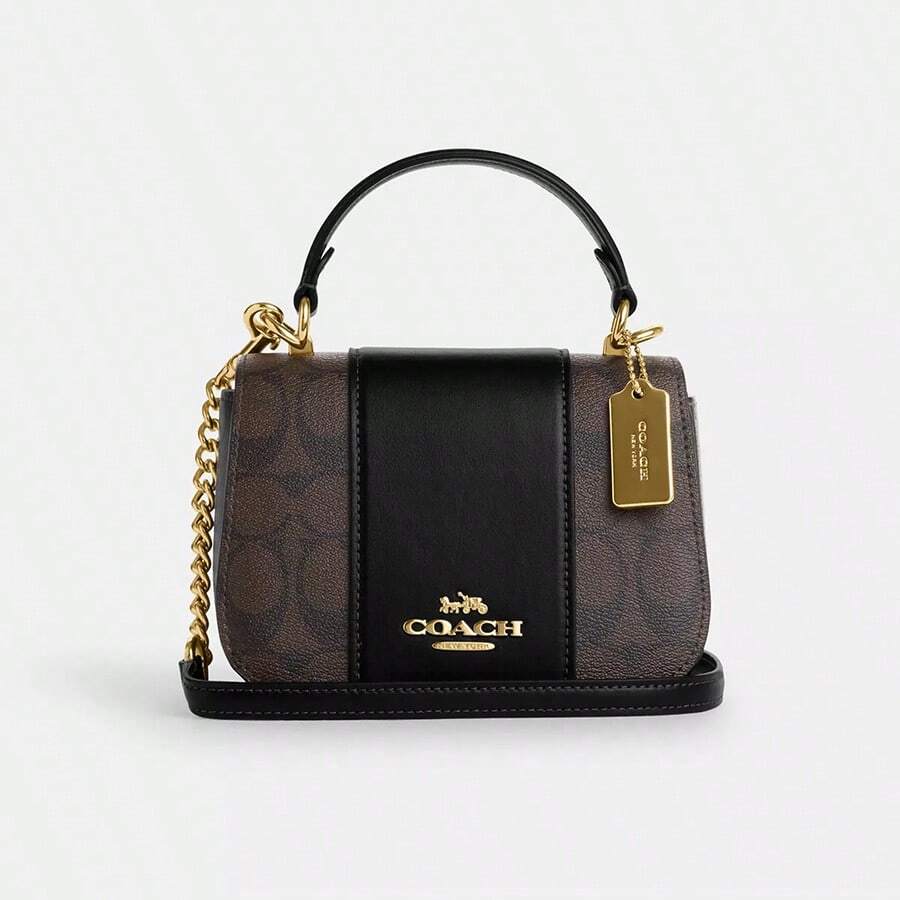 Coach Lysa Top Handle Women Mini Satchel Cross-Body Bag Fashion Lady ...