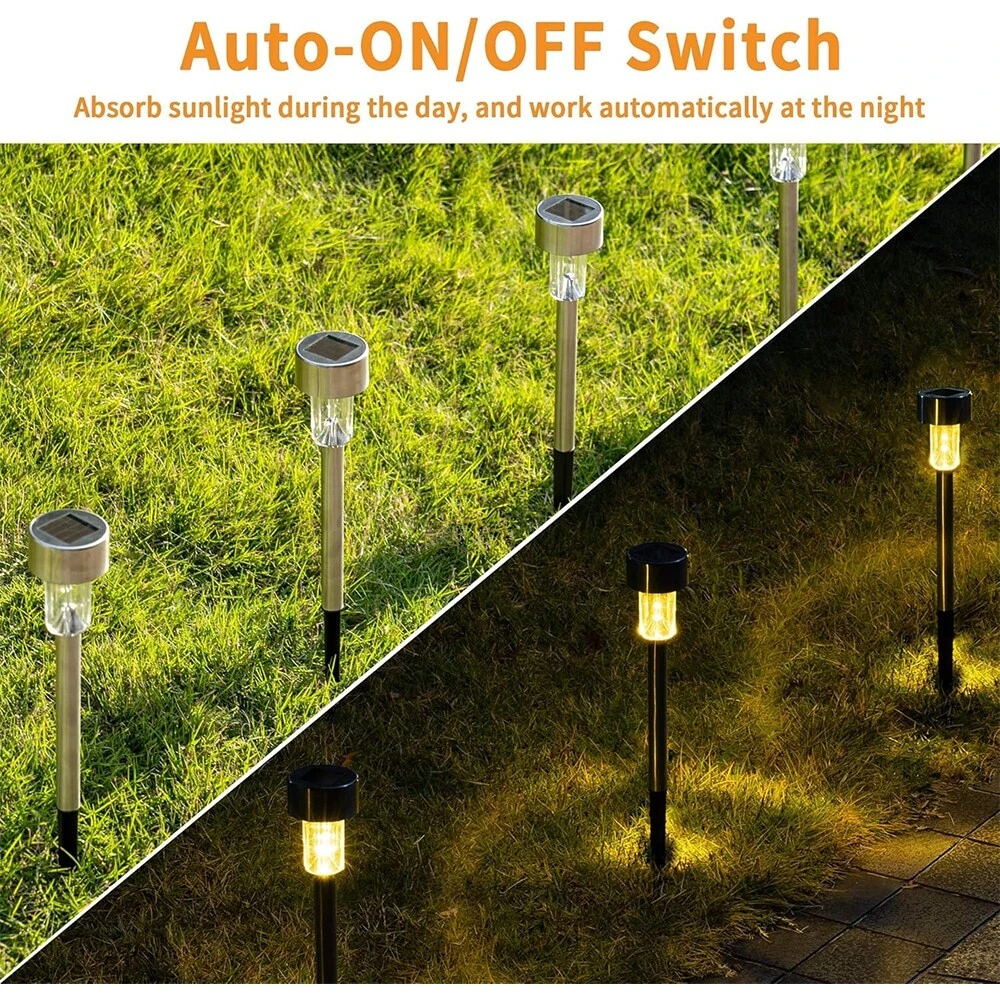 10 Solar Lawn Lights Outdoor Garden Lights Ground Plug Lights Household ...