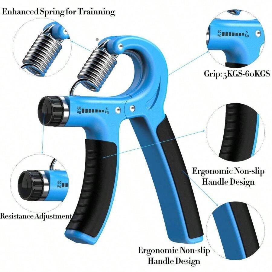 R-Type Spring Gripper Professional Wrist Squeezer Adjustable Gripper ...