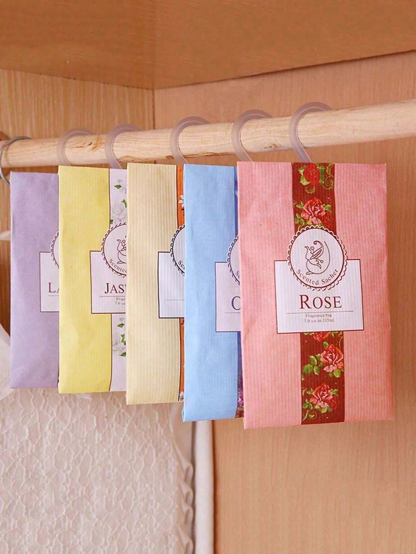 10pcs Hanging Car Air Freshener Sachets With Lavender, Rose, Lemon ...