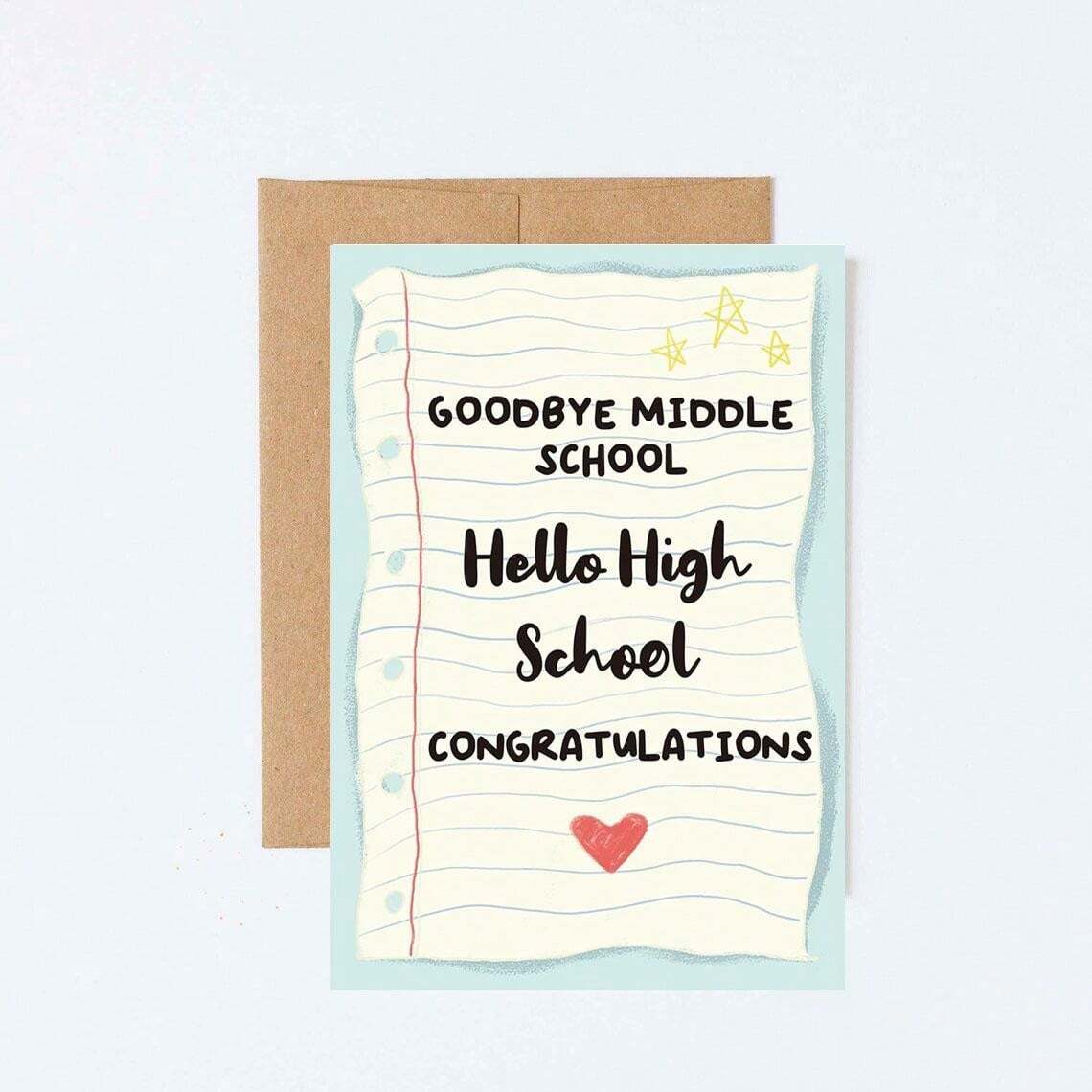 1pc Funny Back To School Card For Boys Girls, Congratulations Card For ...