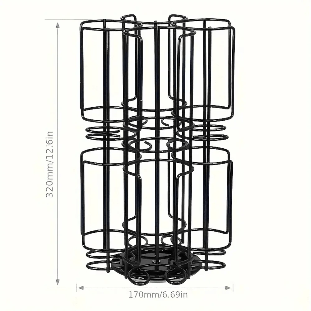 4 Rows Of 64 Coffee Capsule Organizer, High Quality Carbon Steel ...