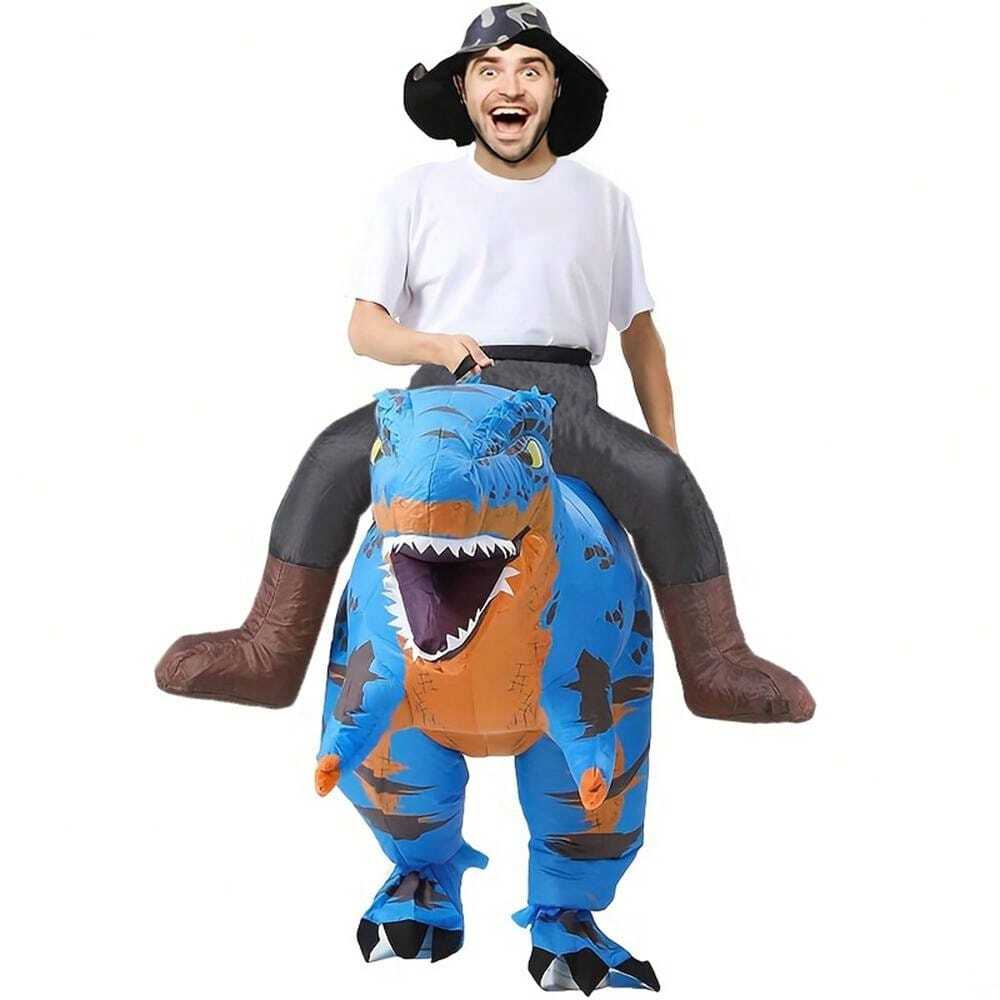 Inflatable Cartoon Dinosaur Costume For Adults, T-Rex Riding Costume ...