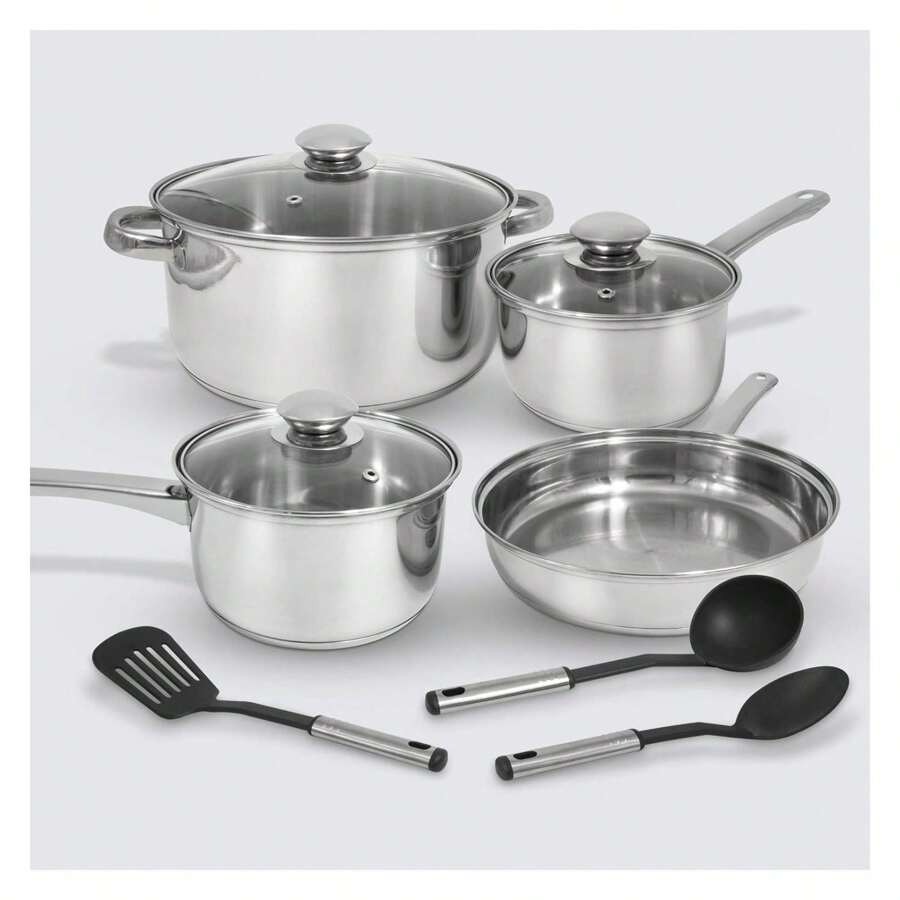 Encapsulated Base & Tools Versatile For Any Kitchen Stainless Cookware ...