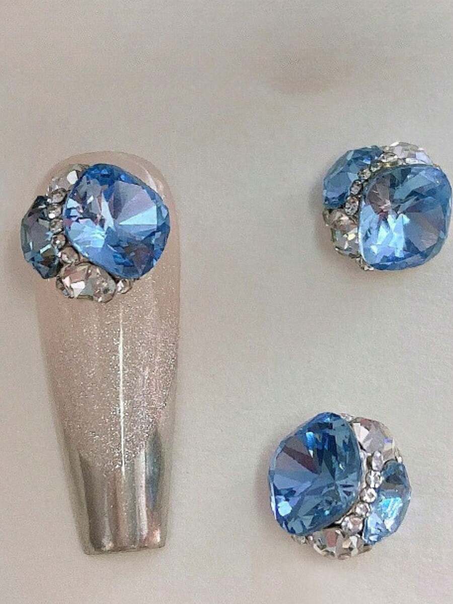 1 K9 Bird's Nest Cut Fat Square Pile Diamond Finished Super Flash Light ...