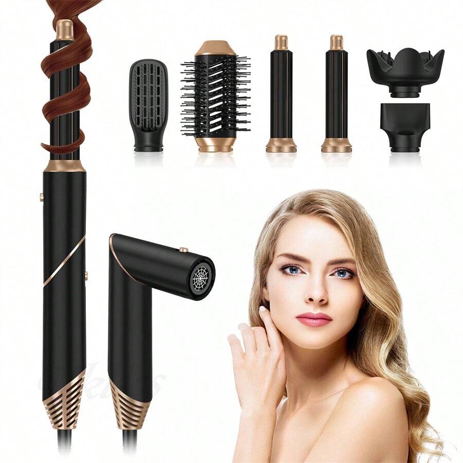 6-In-1 Foldable Hot Air Styler, Multifunctional Electric Hair Dryer ...
