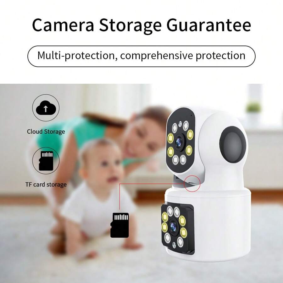 Câmera de Monitoramento Inteligente de Lentes Duplas com Qualidade de ...