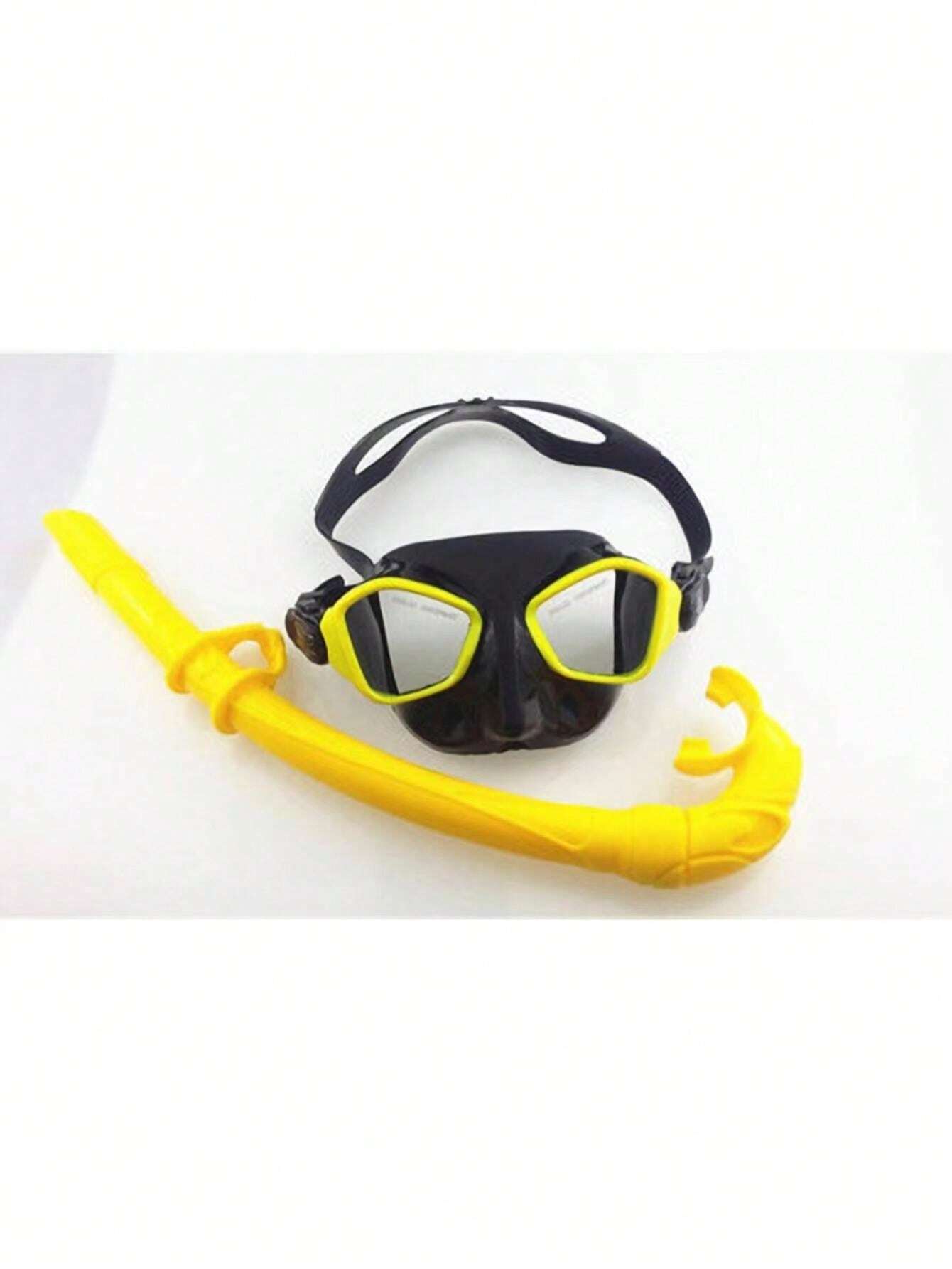Diving Mask Snorkeling Set With Breathing Tube, Adult Tempered Glass ...