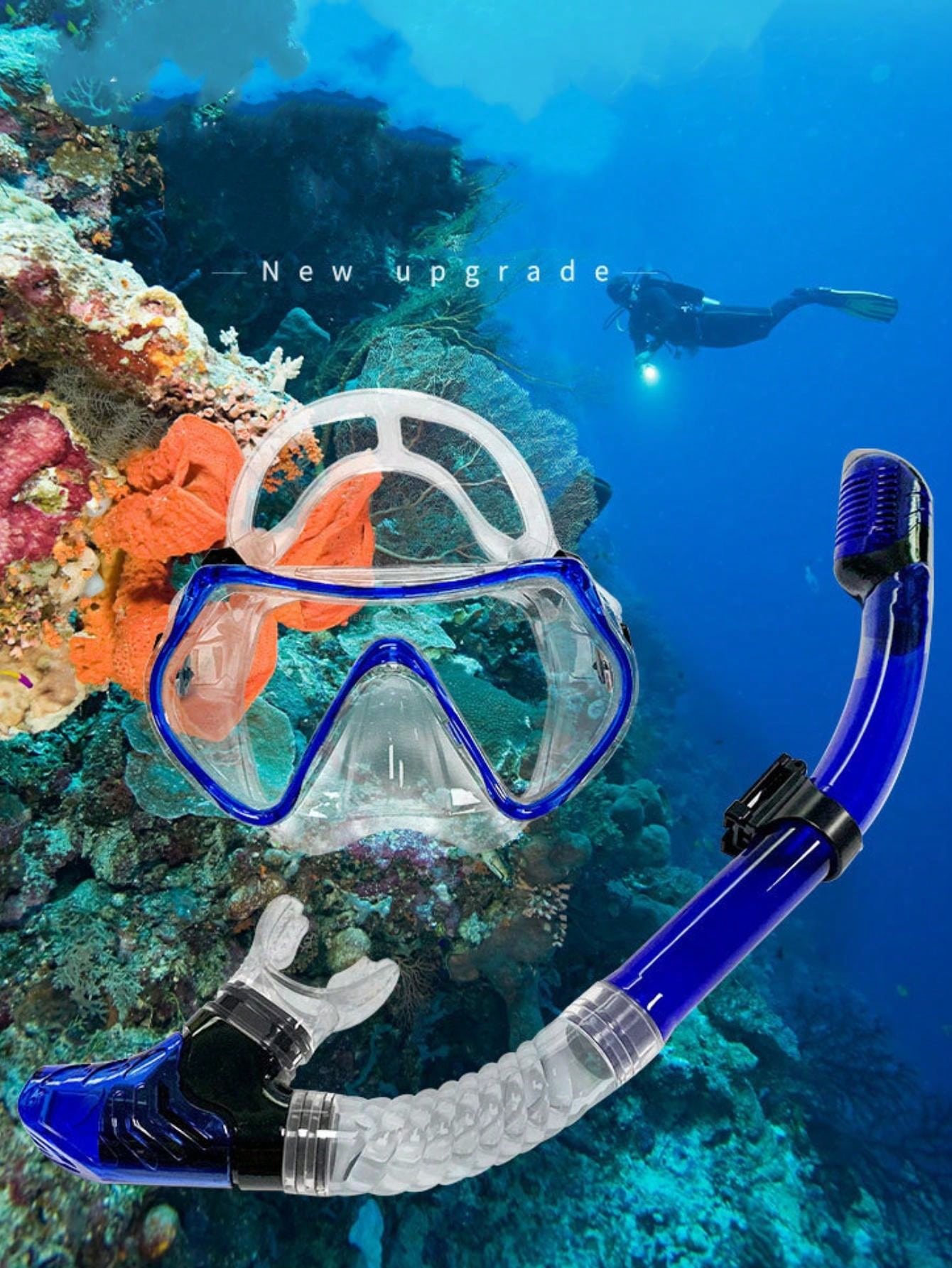 Adult Swim Goggles, Large Frame Silicone Anti-Fog Swimming Glasses ...