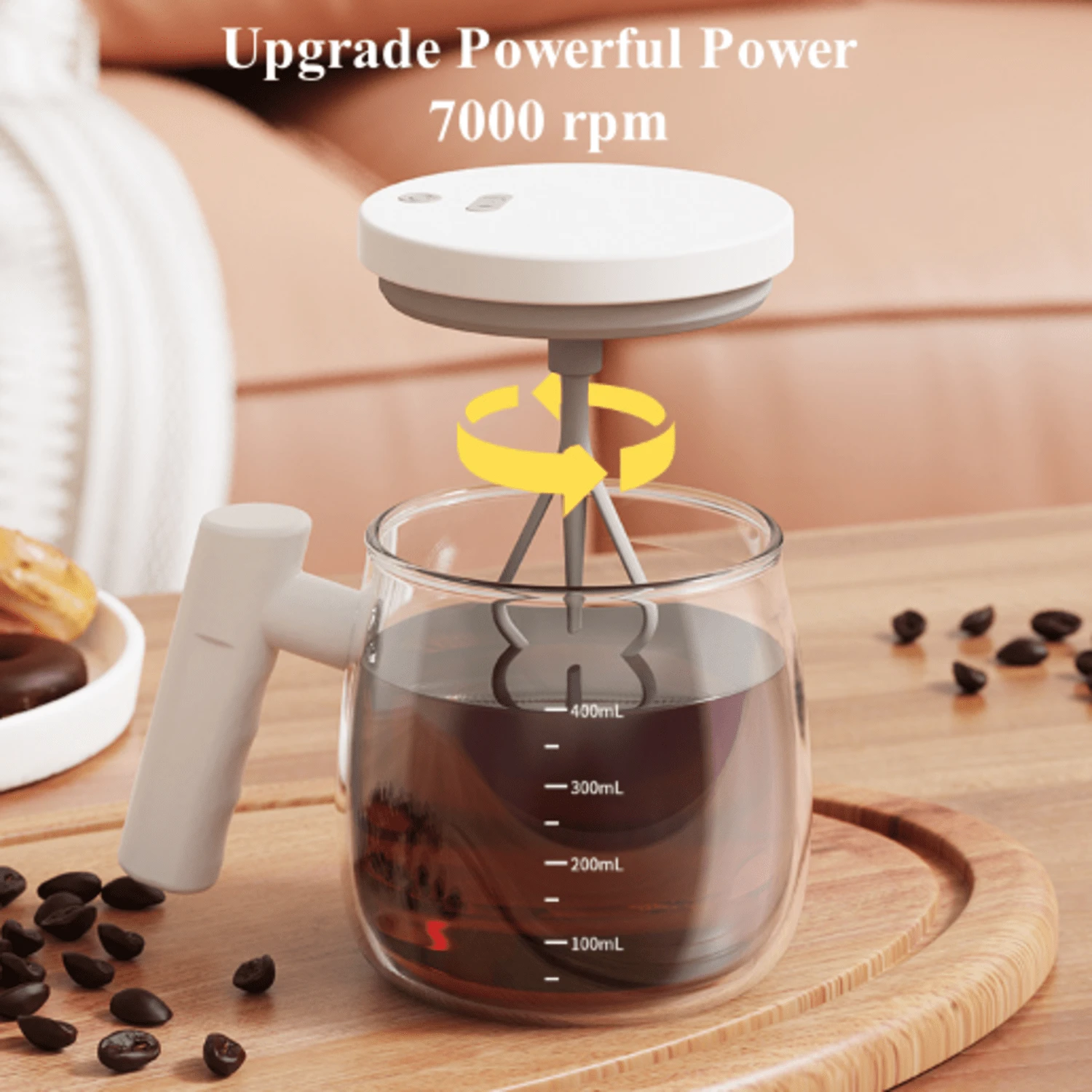 Fully Automatic Mixing Cup High-Value Glass Electric Mug Instant Coffee ...