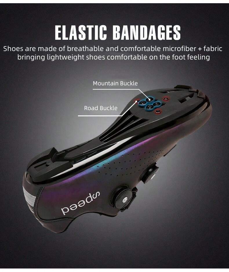Men Cycling Shoes Clip-On Road Cycling Shoes Compatible With Peloton ...