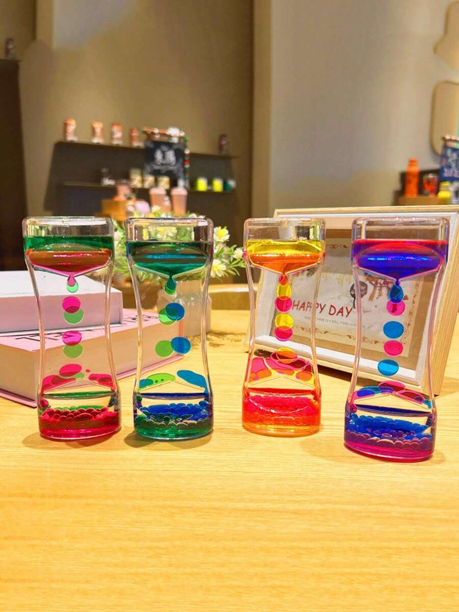 1pc Adult Liquid Motion Bubbler Timer, Hourglass-Style Sensory Game ...